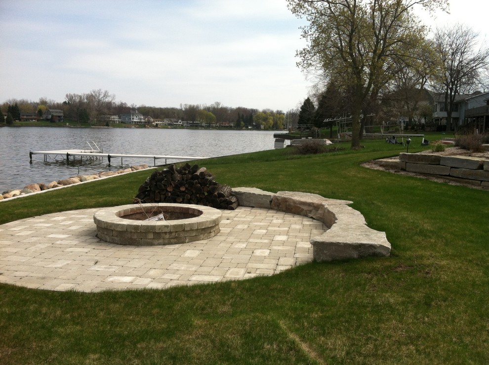 Fire Pit by the Lakefront - Contemporary - Landscape - Detroit - by DC ...