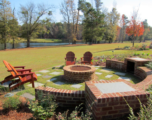 fire pit with a view - Traditional - Landscape - Other - by Hay Hill ...