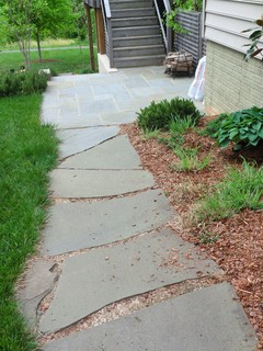 Flagstone Slab Path - Contemporary - Landscape - Seattle - by Green ...