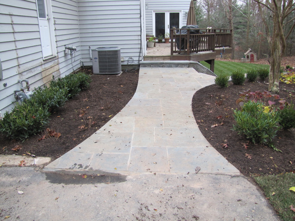 Flagstone Walkway - Traditional - Landscape - DC Metro - by Hughes ...