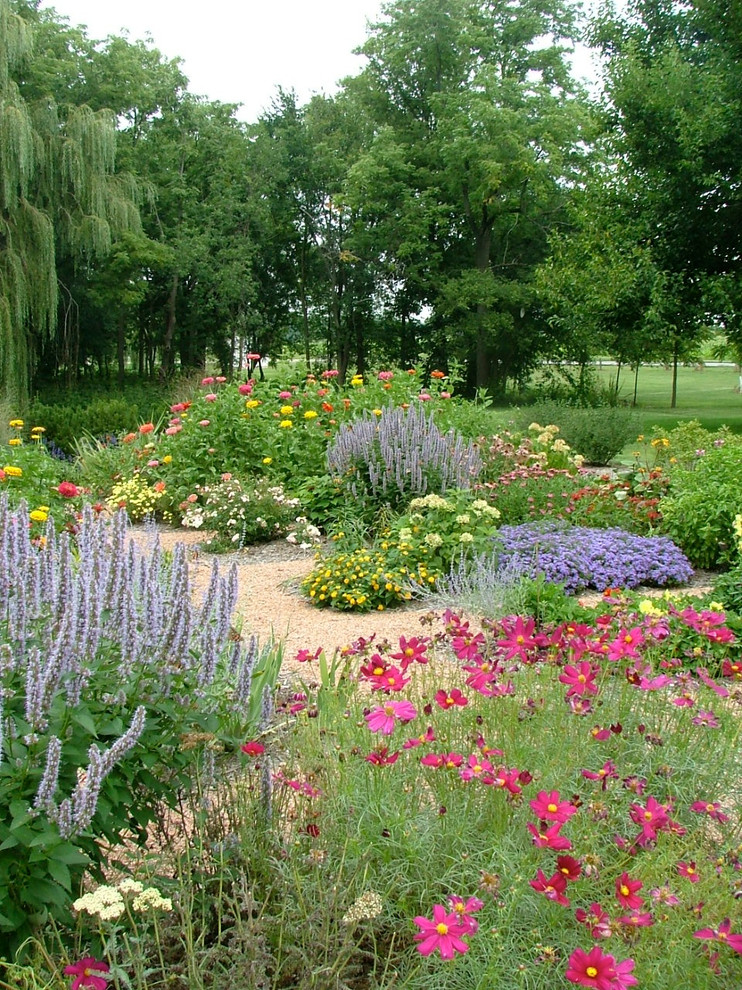Flowering Perennials In A Residential Landscape - Traditional ...