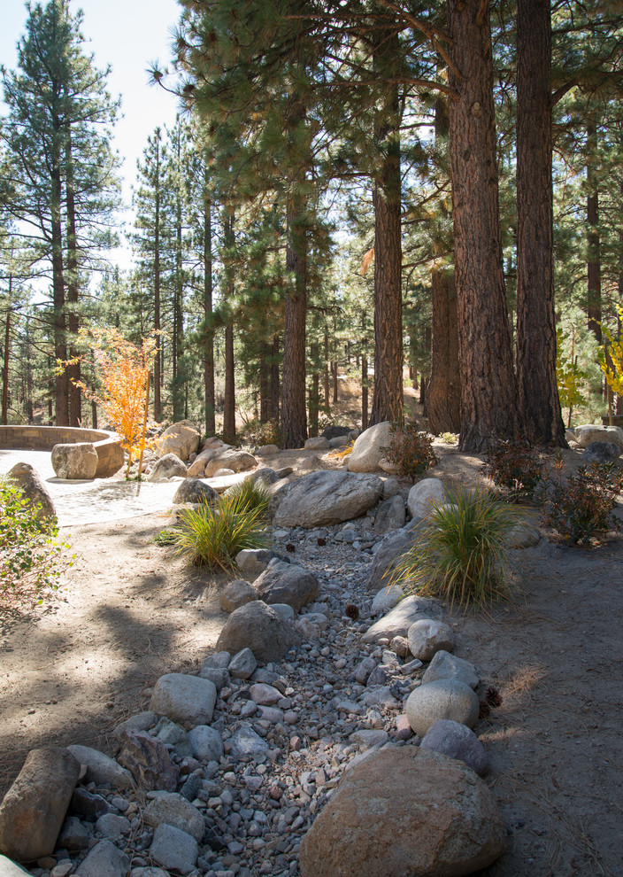 Forest home backyard renovation - Rustic - Landscape - Other - by Gail ...