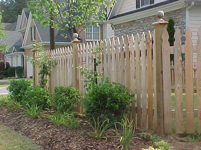 French Gothic Cedar Fence - Traditional - Landscape - Atlanta - by ...