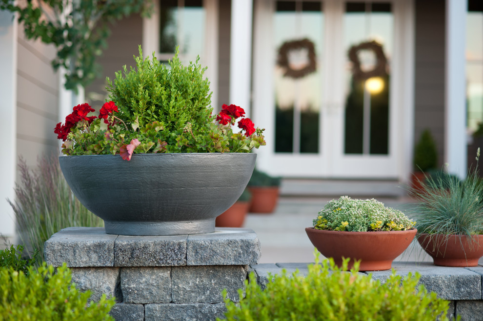 Front Entry Courtyard & Planters - Modern - Landscape - Salt Lake City ...