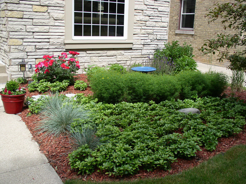 Front Entry Plantings - Traditional - Landscape - Milwaukee - by Hawks ...
