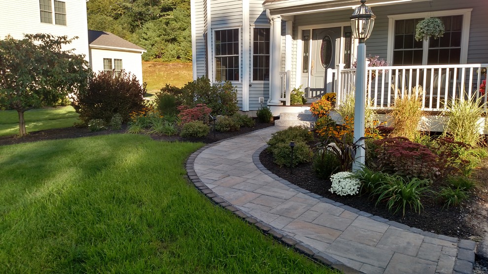 Front Entryway Makeover - Traditional - Landscape - Boston - by Mass ...