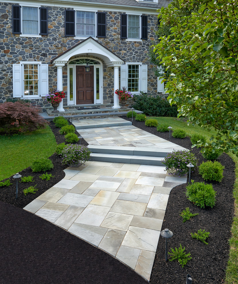 Front Natural Flagstone Walkway - Modern - Garden - Wilmington - by ...