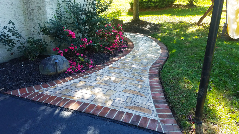 Front Stamped Concrete Walkway - Landscape - Wilmington - by DiSabatino ...