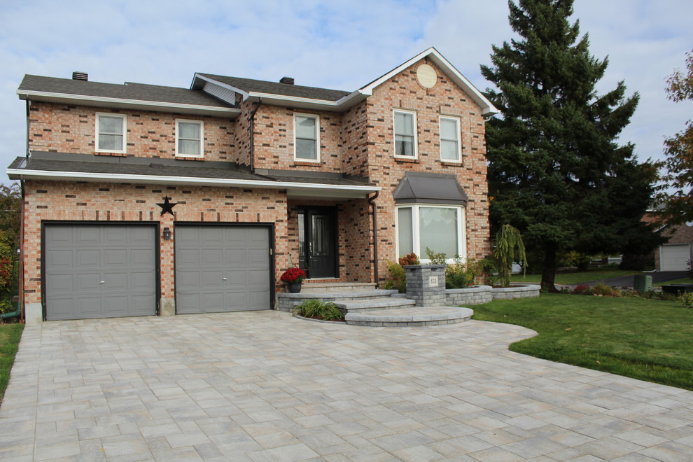 Front Yard // Full Driveway // Entry & Garden - Traditional - Landscape ...