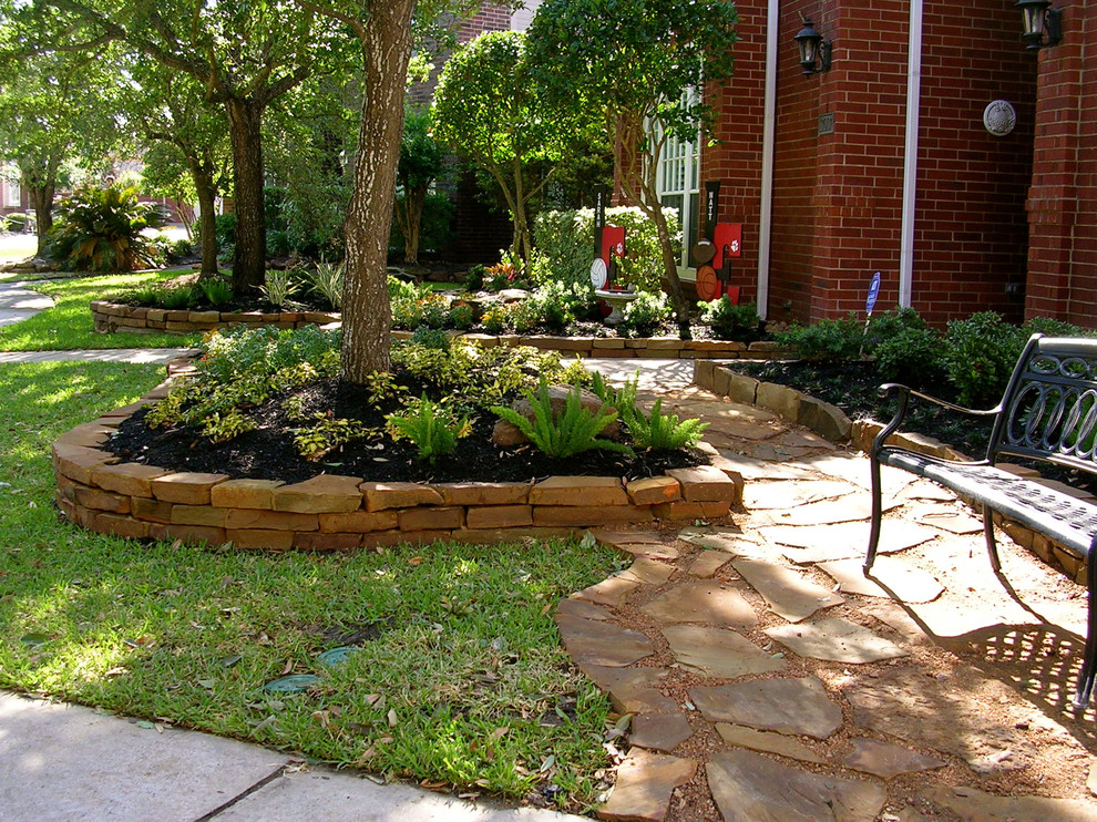 Front yard landscape projects - Landscape - Houston - by Fox ...