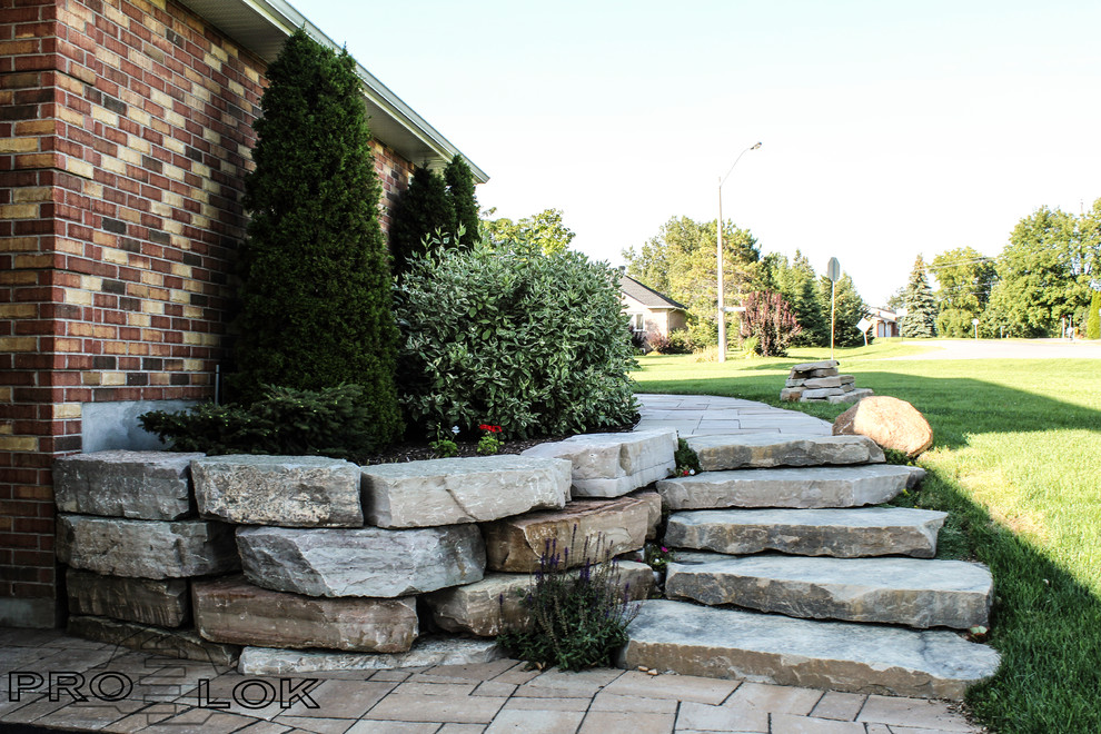 Front yard landscaping, Greely, Rustic Contemporary - Rustic ...