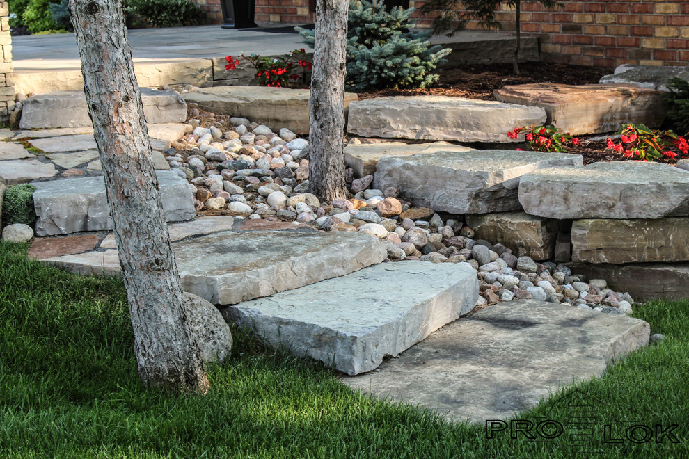 Front yard landscaping, Greely, Rustic Contemporary - Rustic ...