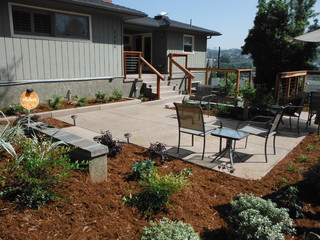 Front Yard Living and dining rooms - Contemporary - Landscape - San ...