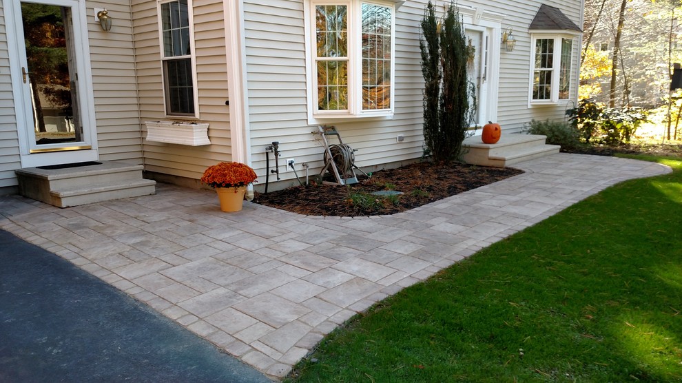 Front Yard Paver Entry - Traditional - Landscape - Boston - by Mass ...
