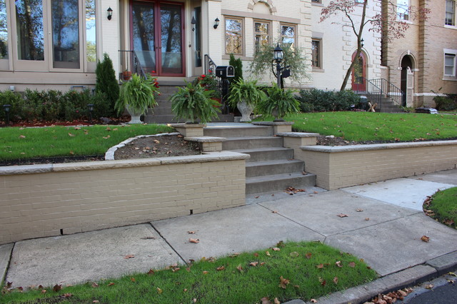 Front Yard Retaining Wall, Walkway, Landing and Step Refurbishment ...