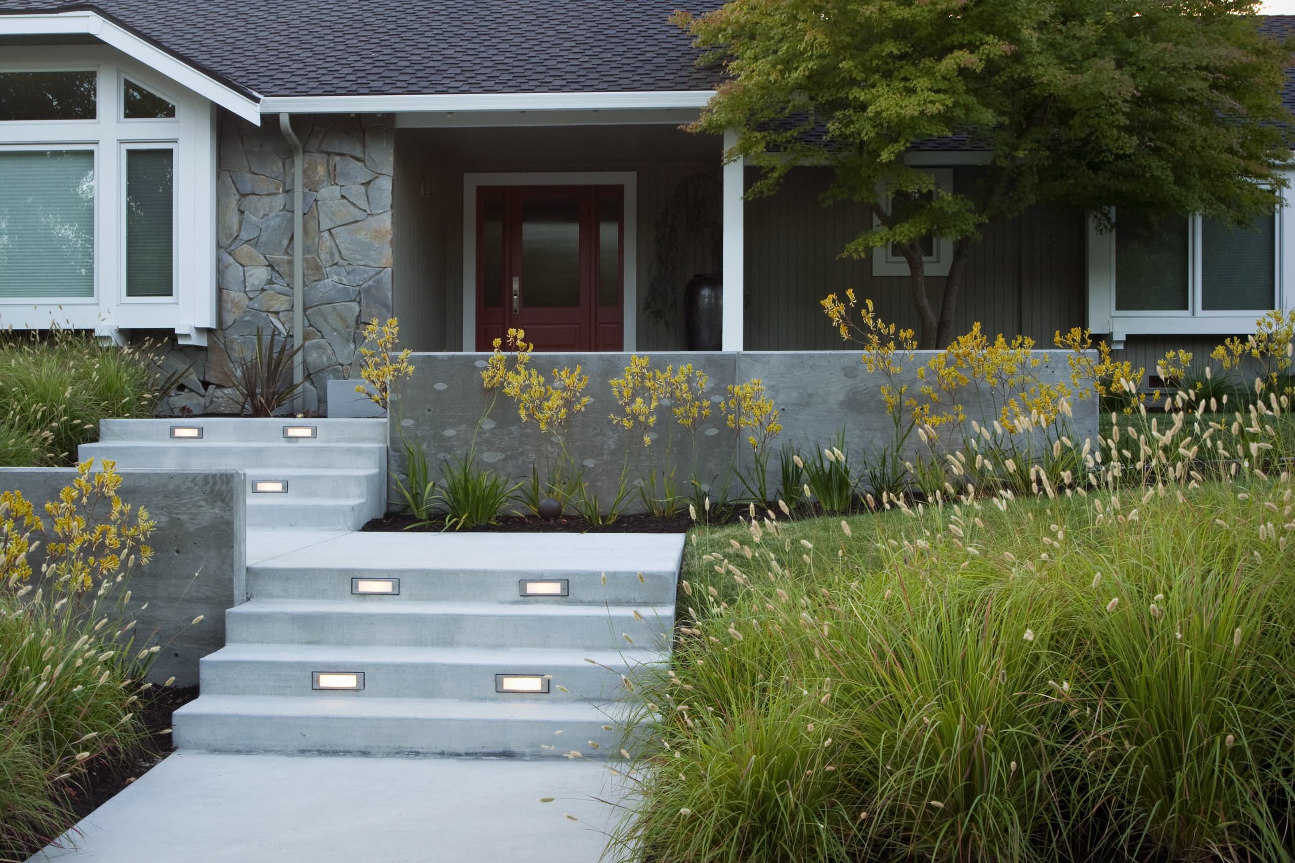 Concrete Step Lighting Ideas