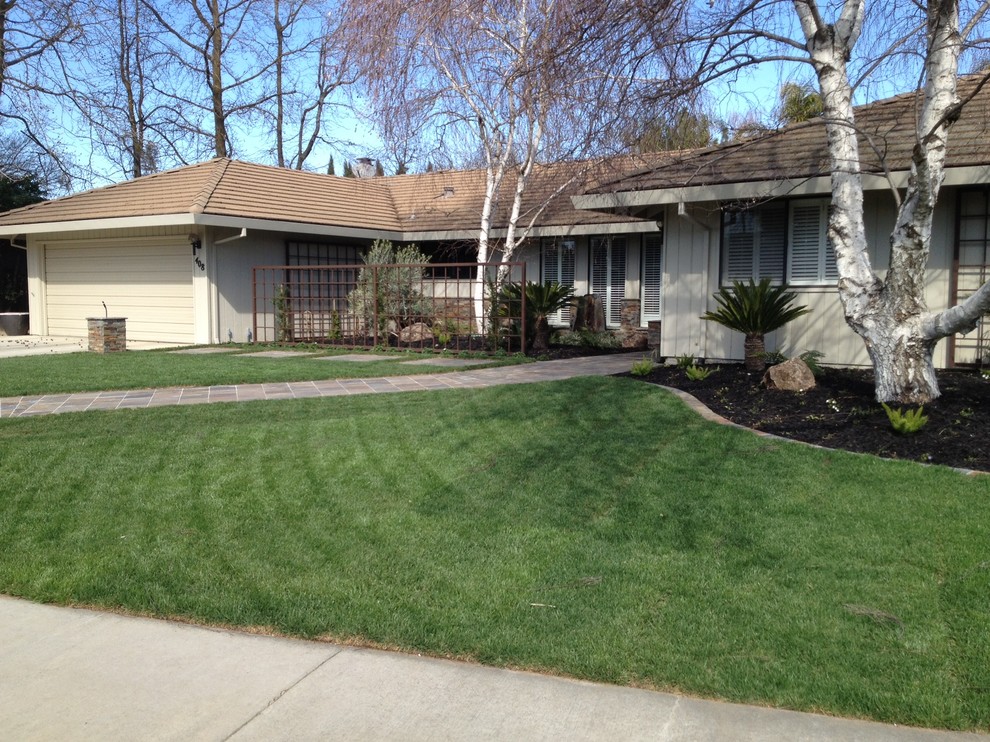 Front Yard Slate Tile - Traditional - Landscape - Sacramento - by ...