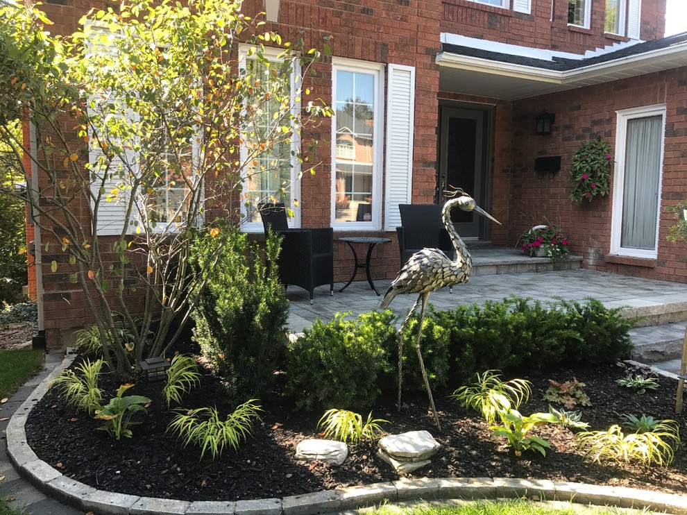 Front yard transformation with new sitting area and grand entrance ...