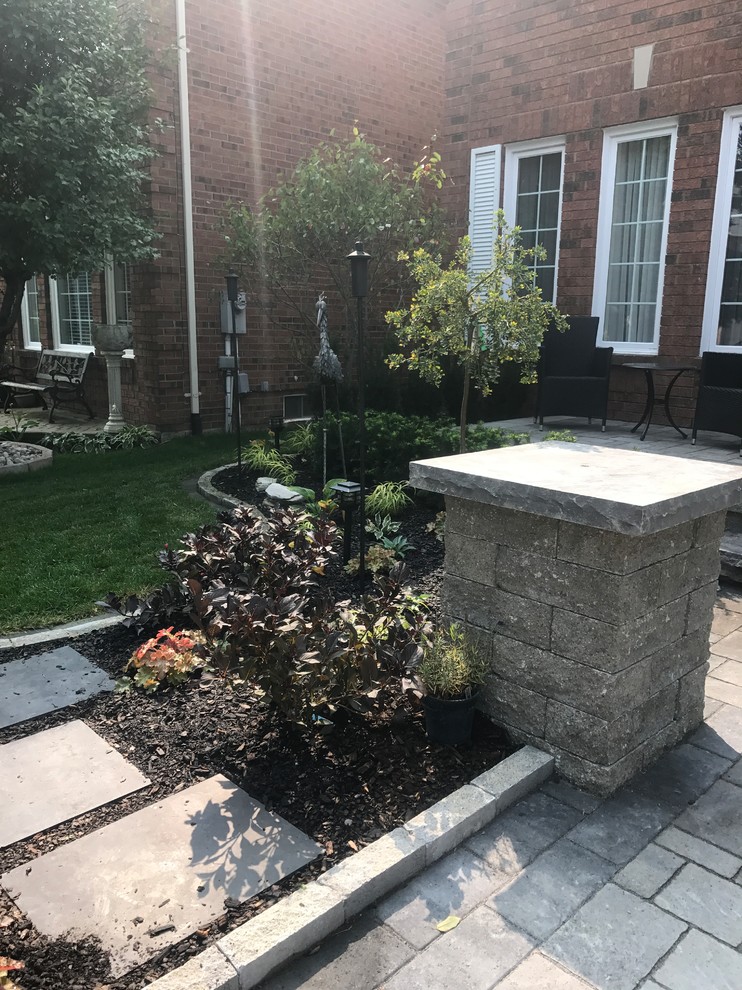 Front yard transformation with new sitting area and grand entrance ...