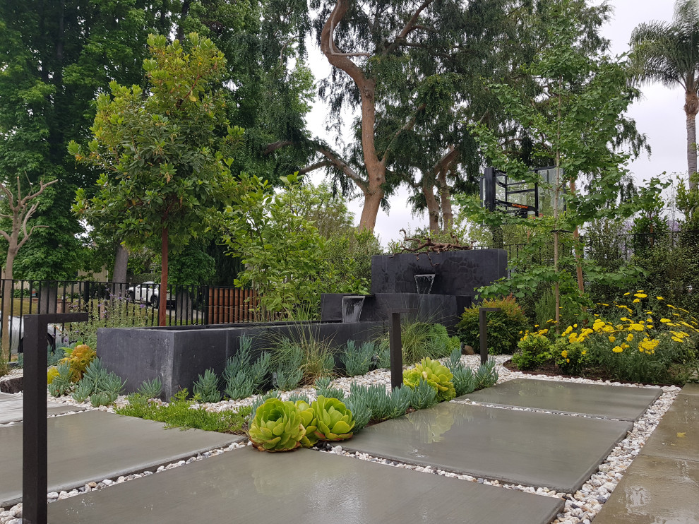 Front Yard Water Feature- After - Modern - Landscape - Los Angeles - by ...