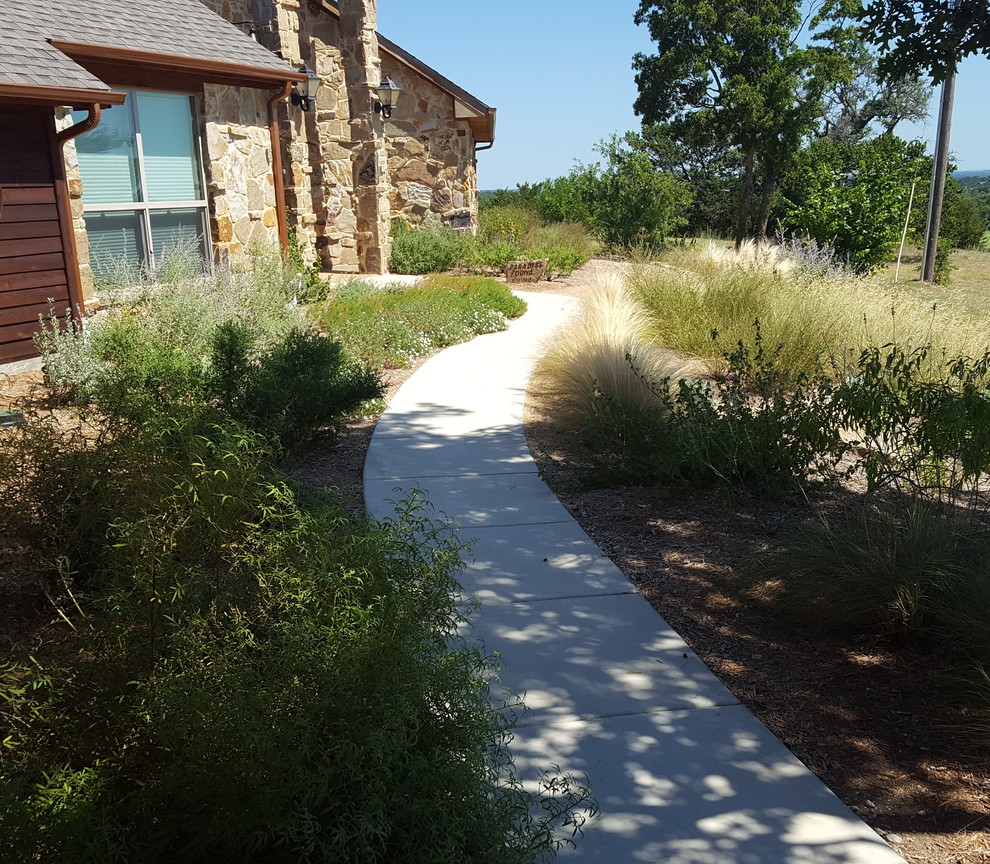 Front yard xeriscape - Rustic - Landscape - Dallas - by Happy Gardens ...