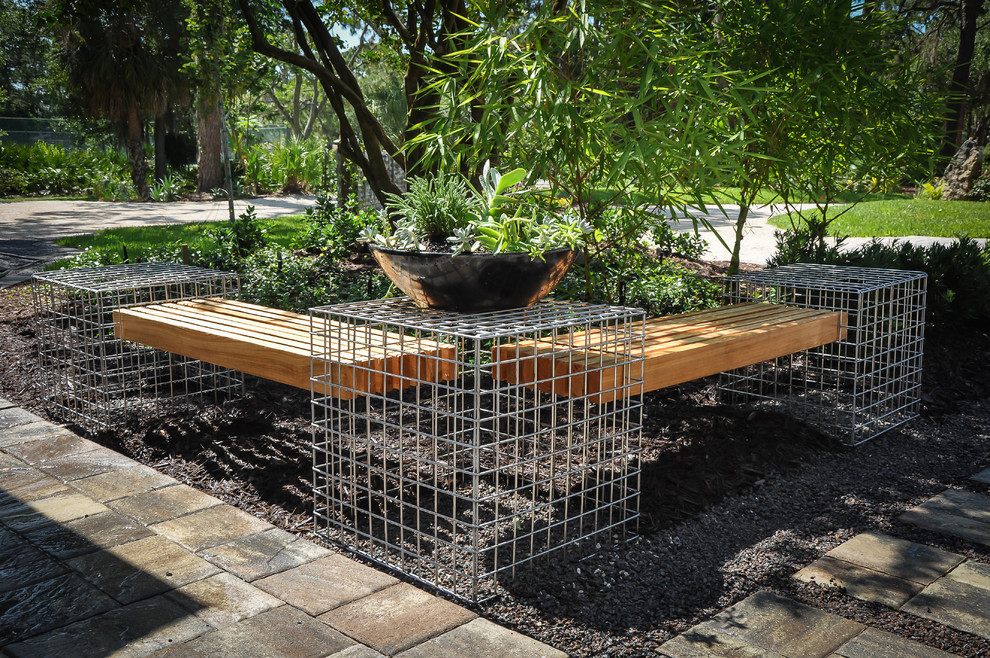 Gabion Sculpture & Furnishings - Landscape - Tampa - by Art + Nature ...