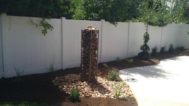 Gabion Water Feature - Eclectic - Garden - Salt Lake City - by OMG ...