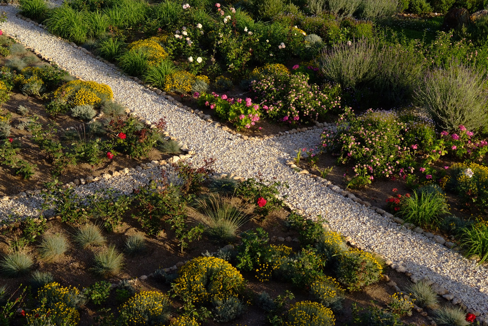 Garden design in Greece on the island of Paros - Rustic - Landscape ...