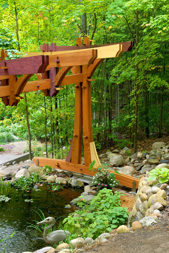 Garden Pond Pergola - Eclectic - Landscape - Other - by Rare Earth ...