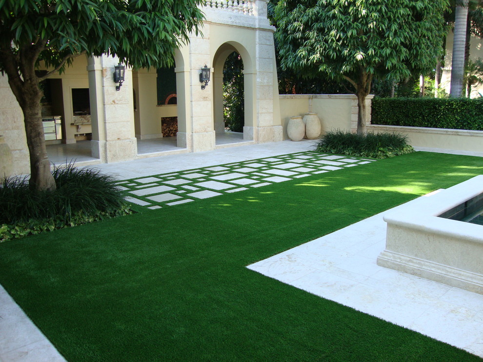Gardens - Mediterranean - Landscape - Miami - by EasyTurf Florida | Houzz