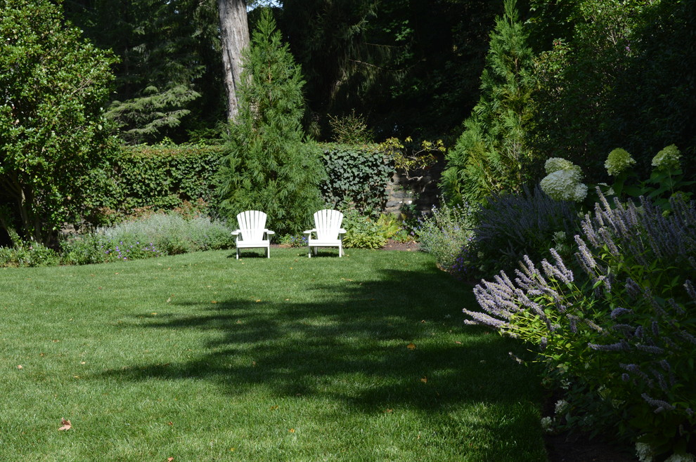 Gardens for a Classic Colonial Home - Traditional - Landscape ...