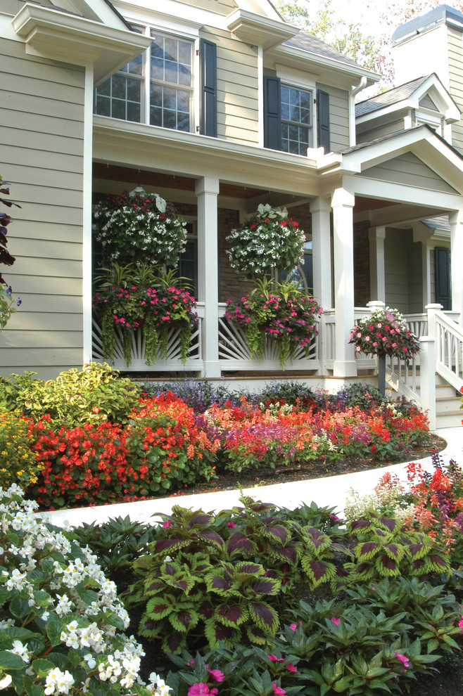 Georgia House Front Yard Makeover - Traditional - Landscape - Atlanta ...