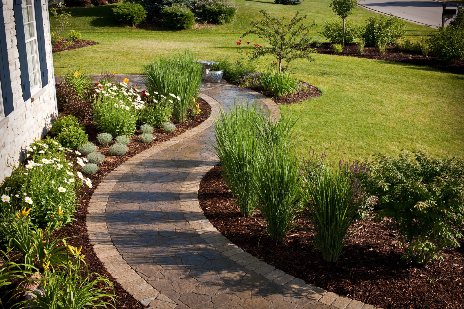 Curved Front Walkway