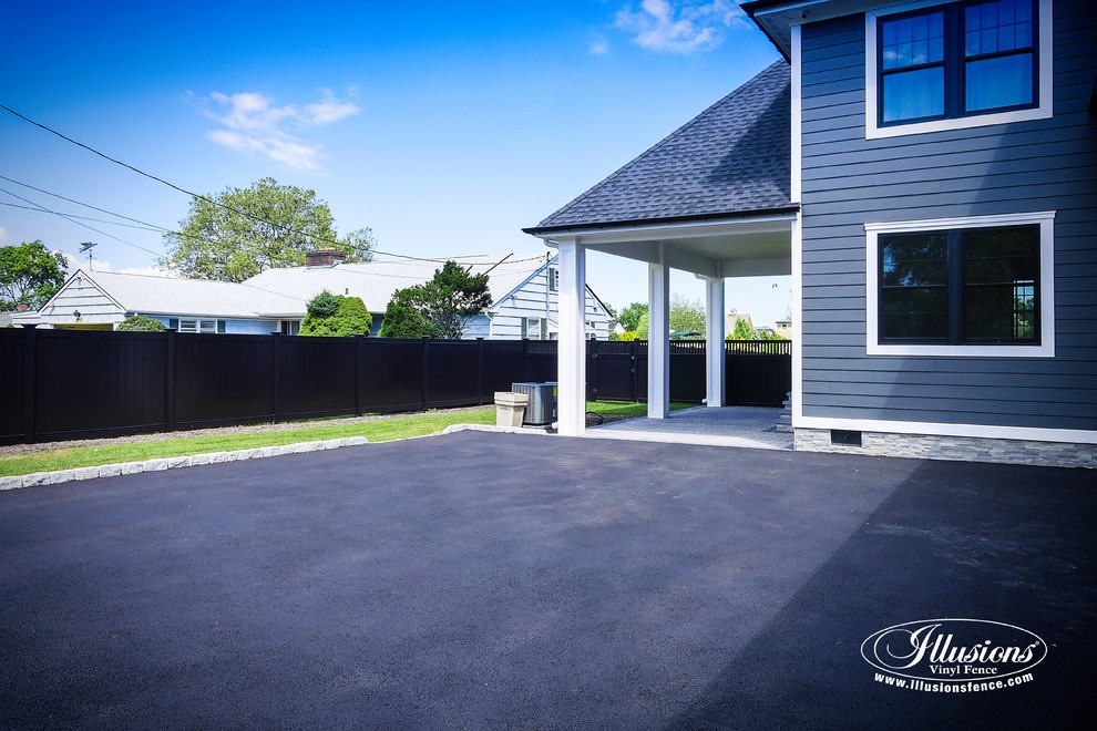 Gorgeous Black PVC Vinyl Privacy Fence Panels from Illusions Vinyl ...
