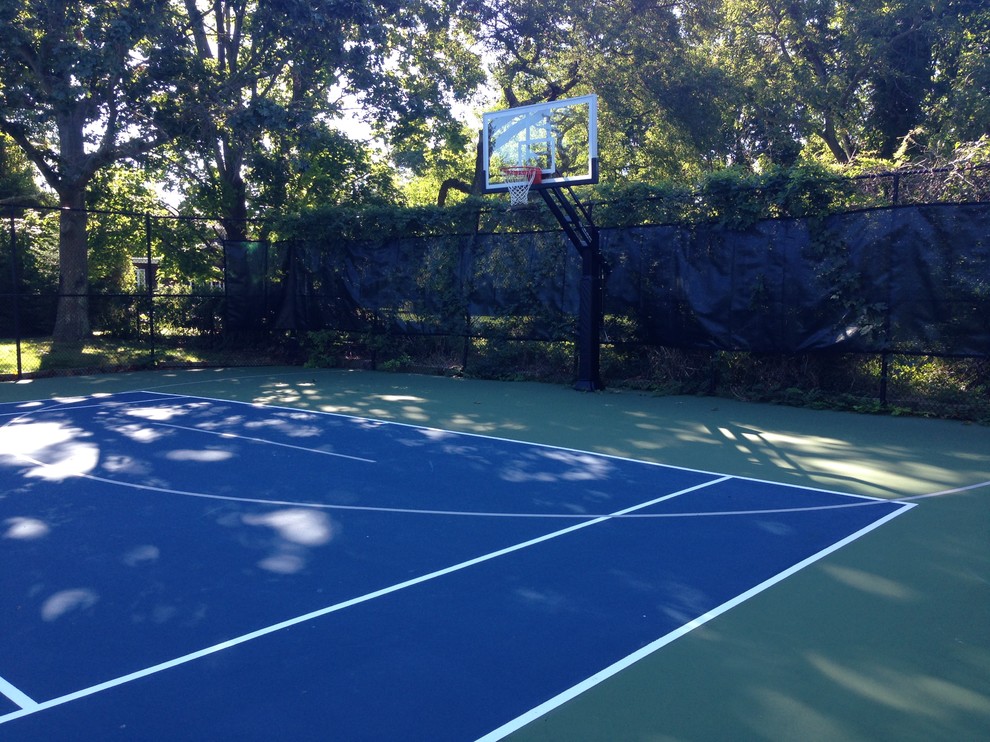 Greg M's Pro Dunk Platinum Basketball System on a 60x120 in Islip, NY ...
