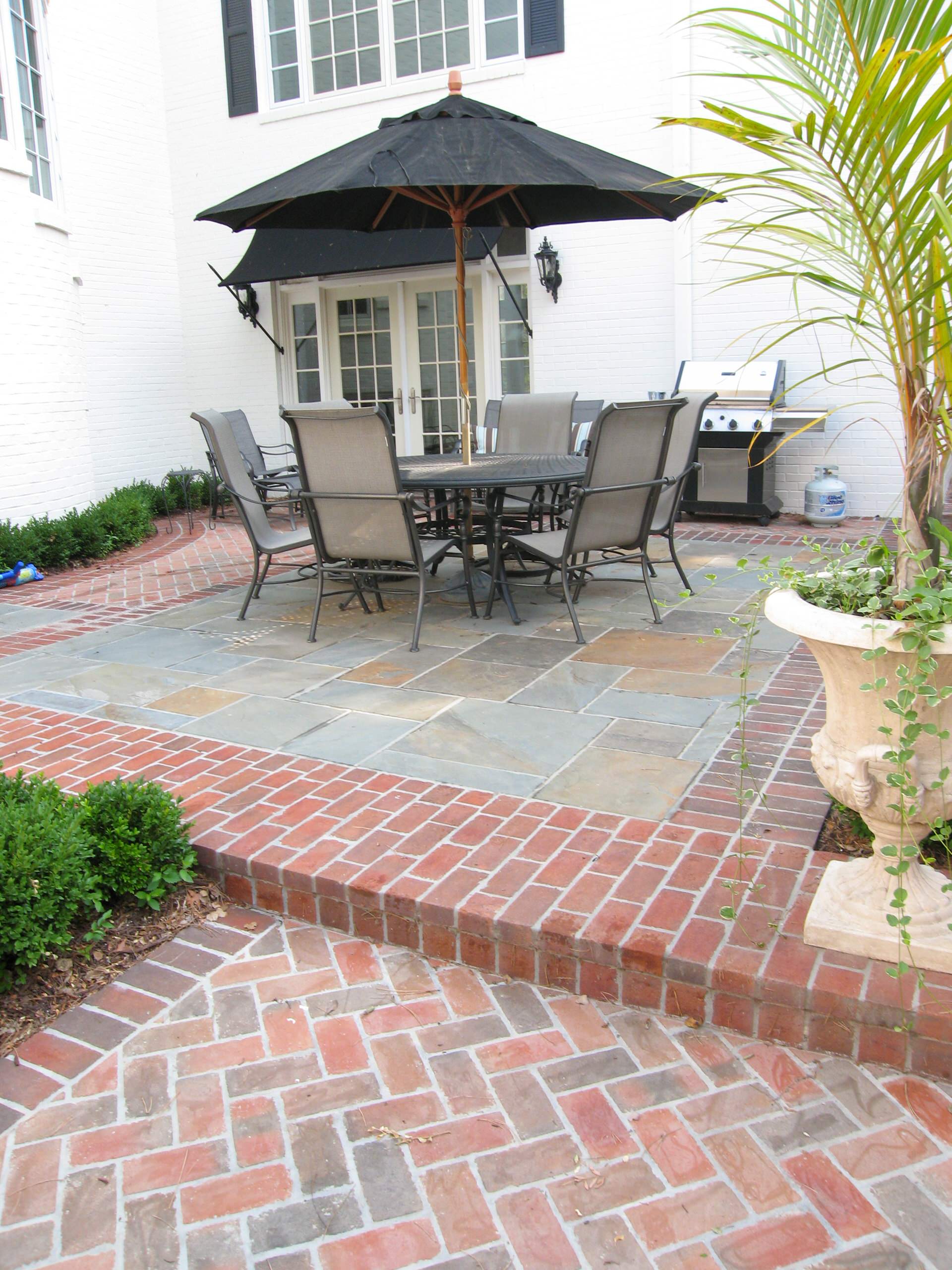 Herringbone Brick Patio 119 Herringbone Brick Pavers Stock Photos