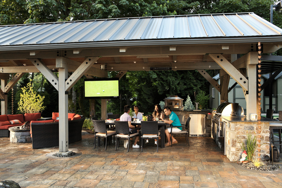 Hawks Nest + Backyard Resort - Midcentury - Patio - Seattle - by ...