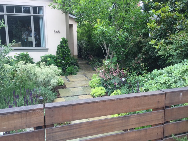 Front entry path with gate - Traditional - Garden - San Francisco - by ...