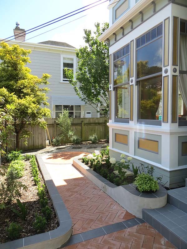 Herringbone Path - Landscape - Wellington - by S J Gordon Design | Houzz