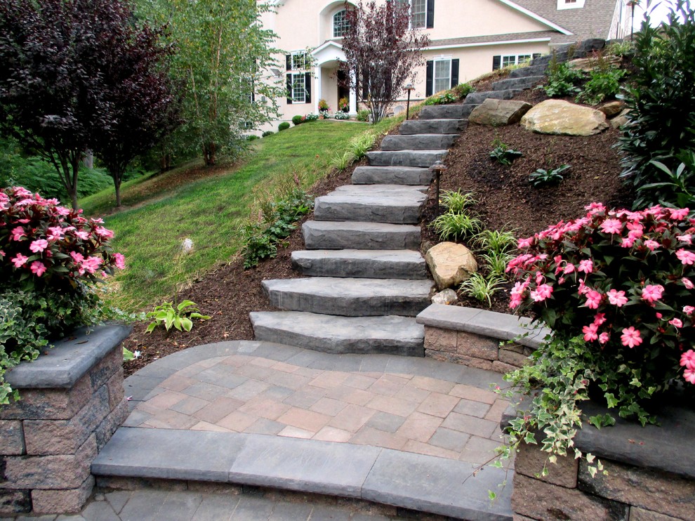 Hillside Patio - Traditional - Landscape - Philadelphia - by B ...