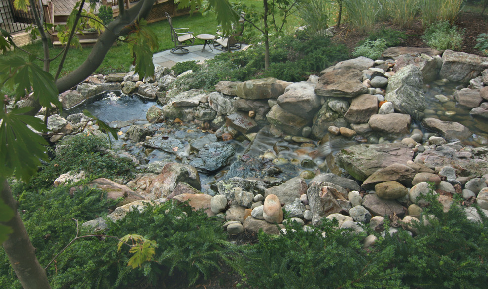 Hillside Waterfall - Contemporary - Landscape - DC Metro - by ...