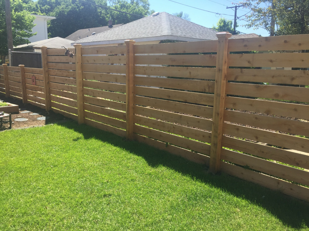 Horizontal Wood Fences - Landscape - Chicago - by First Fence Company ...