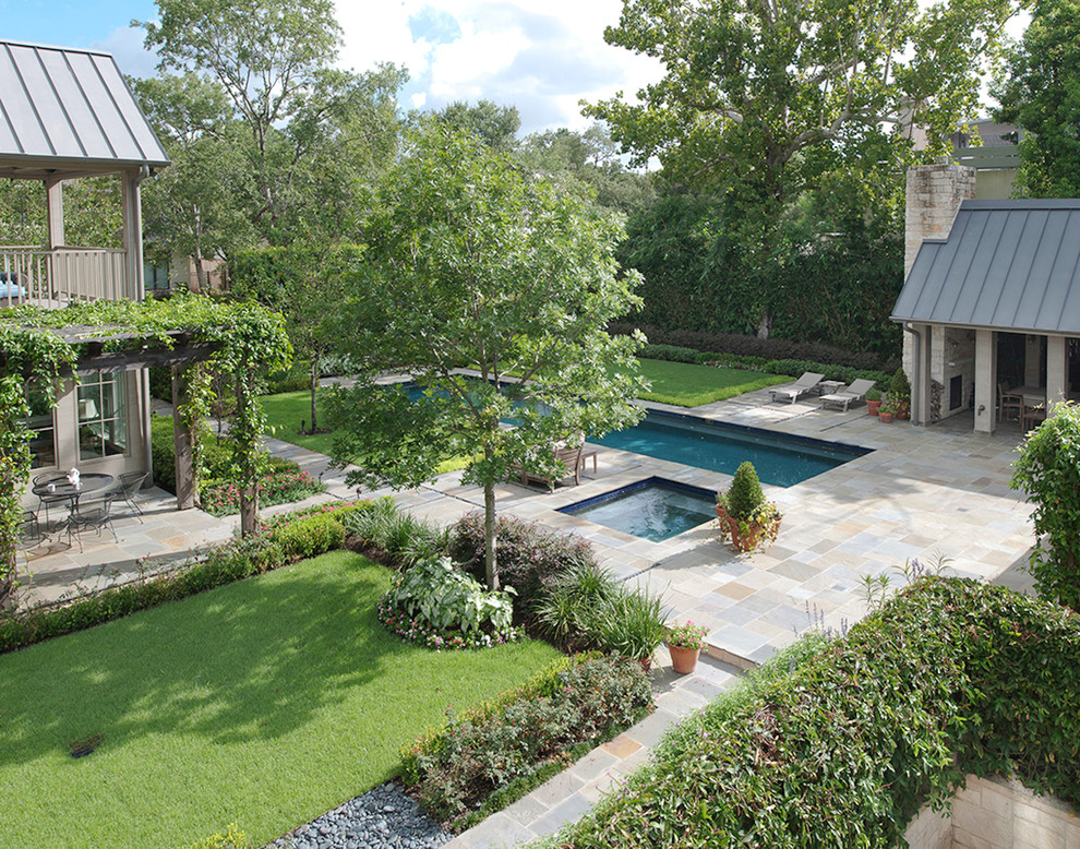 Houston Residence and Poolhouse - Traditional - Landscape - New York ...