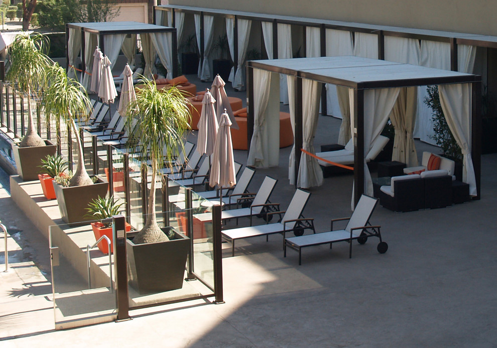 Hotel-Renovation-Planting-Patio-Design-VDG - Modern - Landscape - Los ...