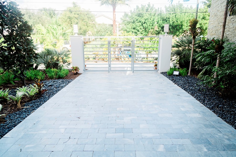 Ice Marble - Patio Pavers - Modern - Landscape - Miami - by StoneHardscapes, LLC | Houzz