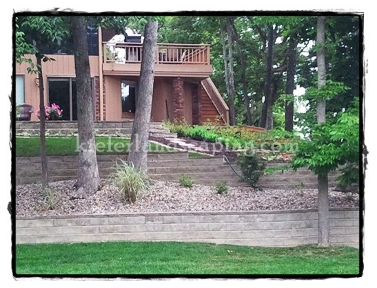 Illinois Allan Block Retaining walls - Contemporary - Garden - Chicago ...