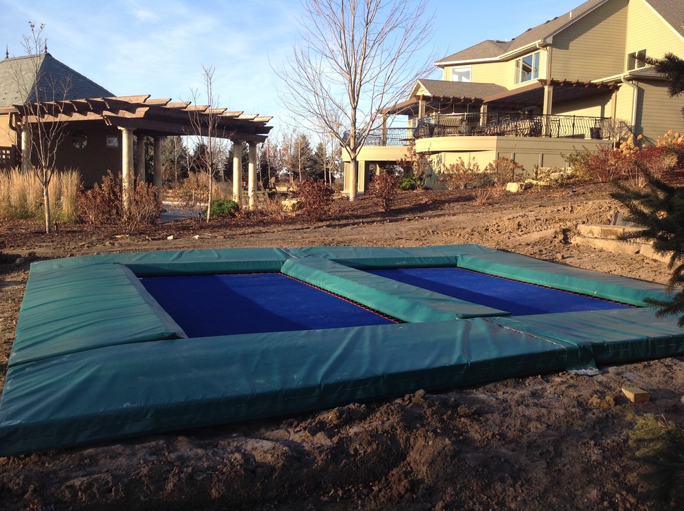 In-Ground Double Trampoline - Landscape - Grand Rapids - by MaxAir ...