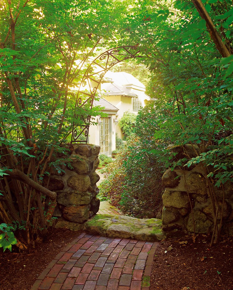 Informal Arched Gateway & Threshold - Rustic - Landscape - Boston - by ...