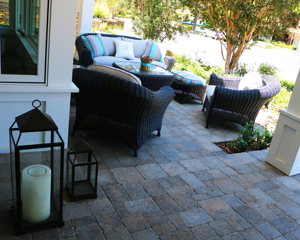Interlocking Paver Patio - American Craftsman - Patio - Orange County ...