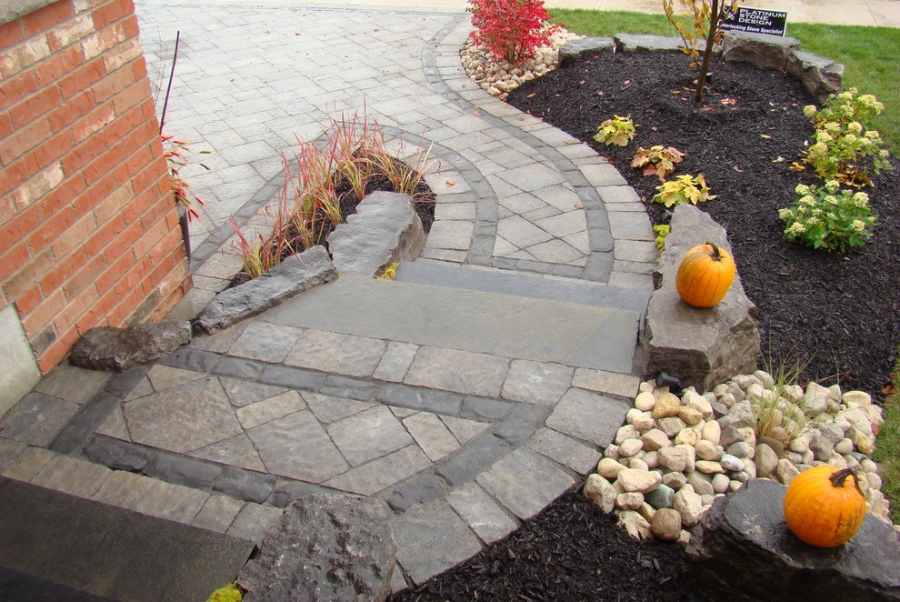 interlocking stone and landscape - Traditional - Garden - Toronto - by ...